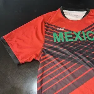 Mitre | Shirts | Mitre Mxico World Cup Soccer Jersey Red Black Mexico ...